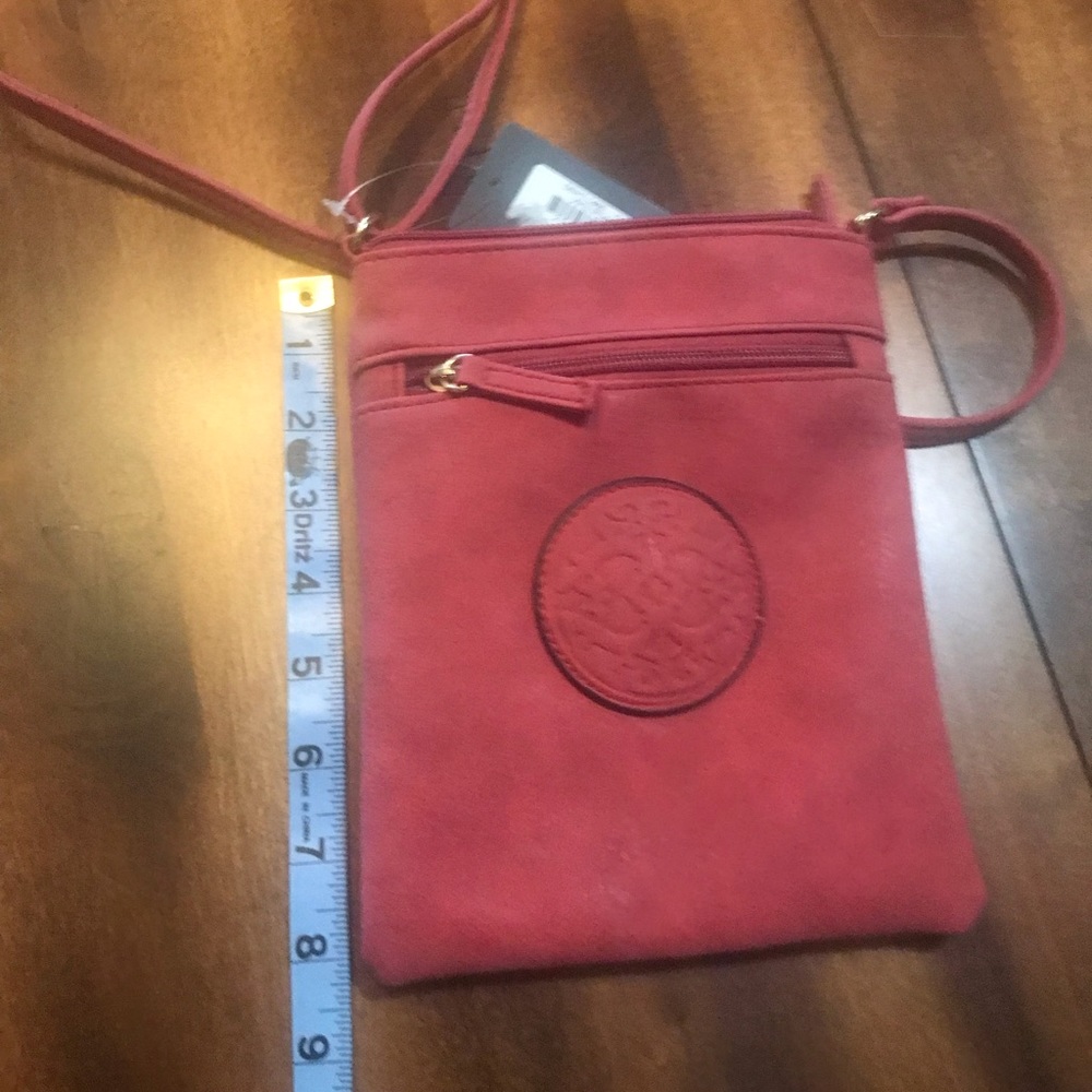 Chateau International Faux Suede Crossbody Purse Wine… - Gem